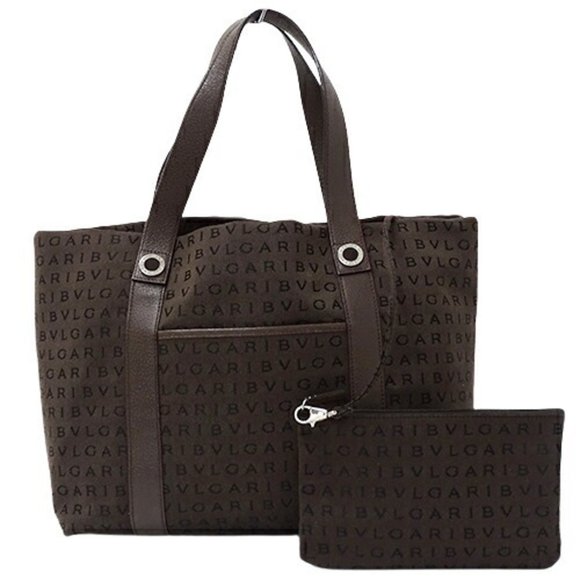 BVLGARI | Bags | Bulgari Bvlgari Bag Ladies Mania Tote Shoulder Canvas ...